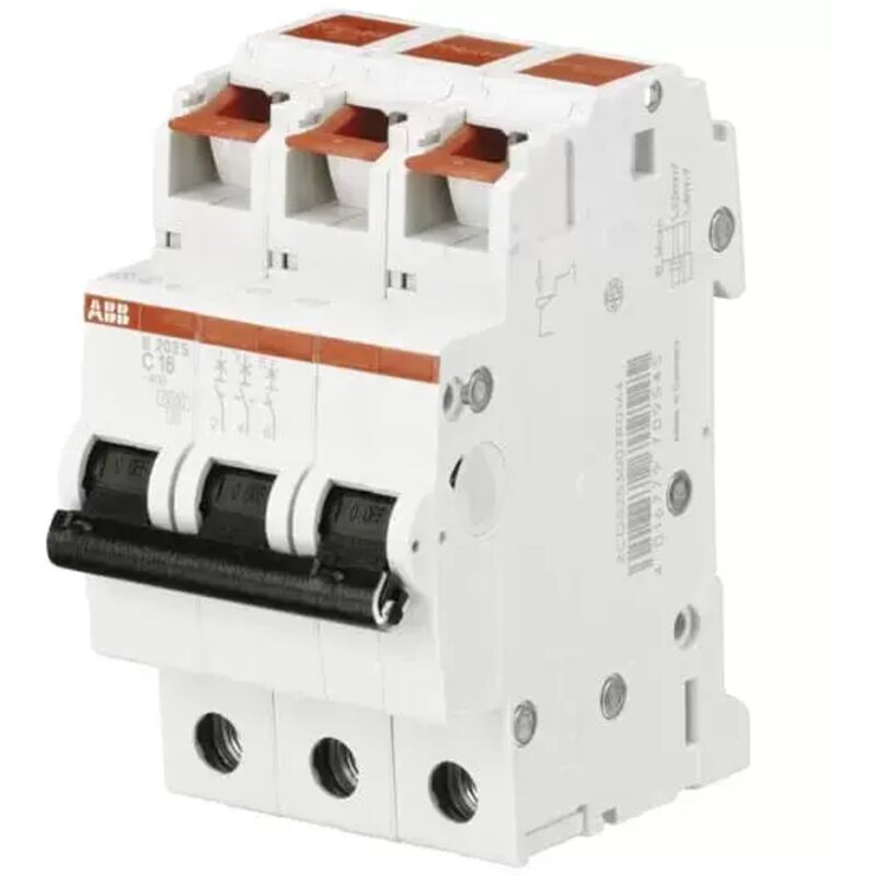ABB Leitungsschutzschalter S203S-C13, C-Char., 6 kA, 13 A, 3-polig