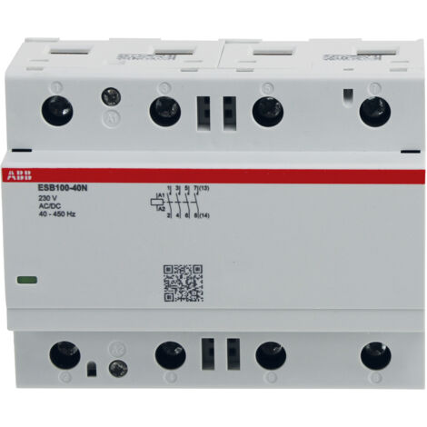 ABB Installationsschütz ESB100-40N-06, 100 A, 4S/0Ö, 230 V
