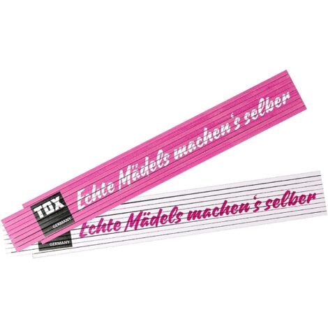 TOX Meterstab, Aufdruck: Echte Mädels machen's selber, 2 m