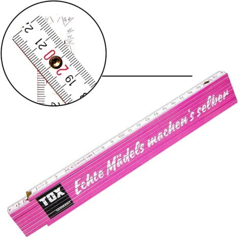 TOX Meterstab, Aufdruck: Echte Mädels machen's selber, 2 m