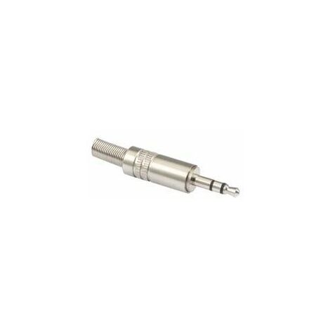 Klinkenstecker, 3,5mm, stereo, Metall
