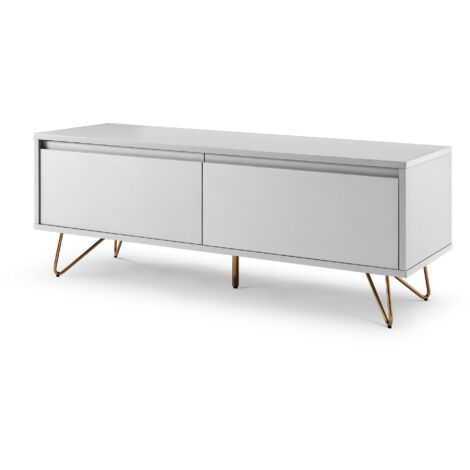 Lowboard mit Schublade und Klappfach, matt 392980