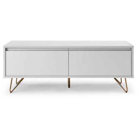 Lowboard mit Schublade und Klappfach, matt 392980