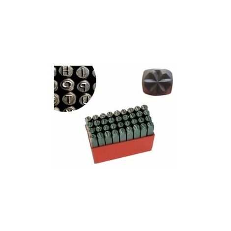 Punzoni/Numeratori lettere e numeri + simboli & ed 37 pezzi 3mm