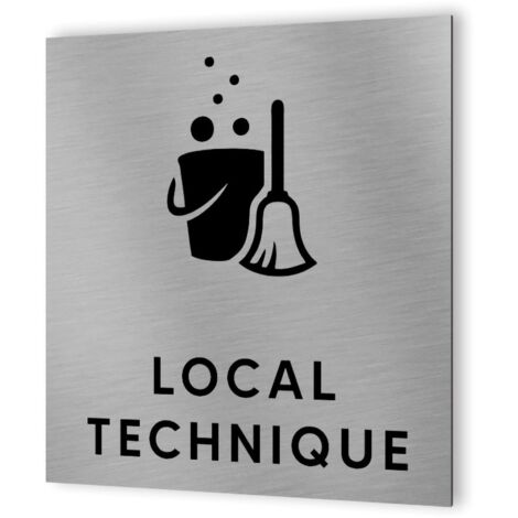 Pictogramme format 20 cm x 20 cm en Dibond Aluminium brossé - Modèle ...