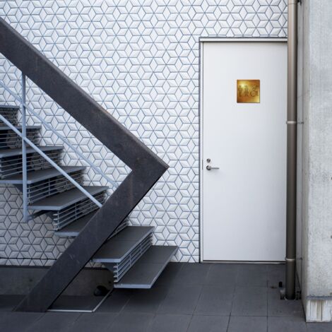 Panneau pictogramme de signalisation fun · Toilettes Trio H/F PMR ...