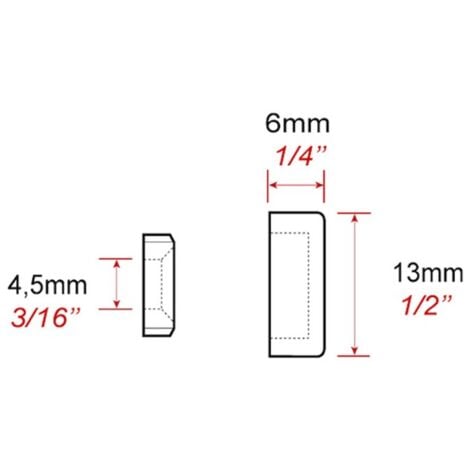Set de 4 cache vis blancs 13 mm