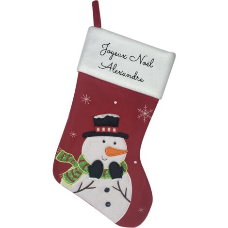 Chaussette - Botte de Noël décorative personnalisée pour cheminée ...