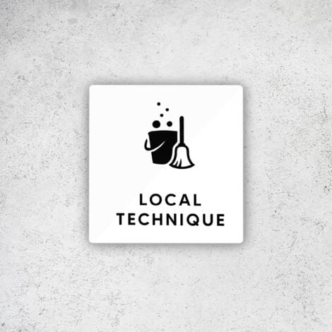 Pictogramme panneau signalétique format 9 x 9 cm en Plexi Picto Noir ...