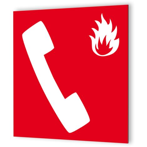 Pictogramme lutte incendie téléphone secours - Panneau signalétique ...