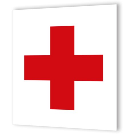Pictogramme Premiers Secours - Panneau signalétique Dibond blanc ...