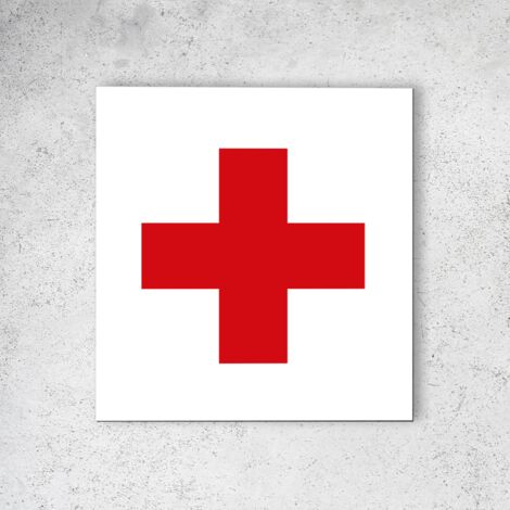 Pictogramme Premiers Secours - Panneau signalétique Dibond blanc ...