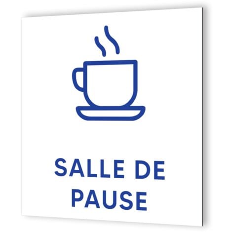 Pictogramme Salle de Pause - Panneau signalétique Dibond blanc - Picto ...