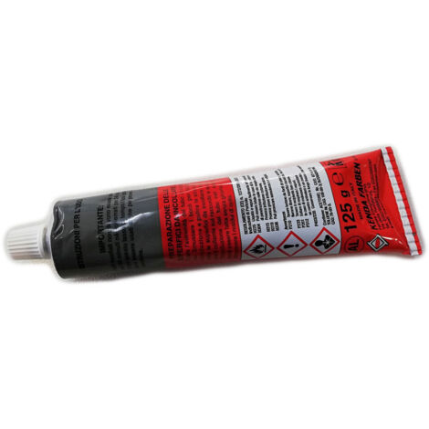 Colla rossa pvcfix adesivo da 125gr per incollaggio pvc rigido arancione