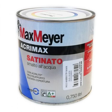 Acrimax 750ml smalto base acqua tutti i ral 9000, colore ral 9010 ...
