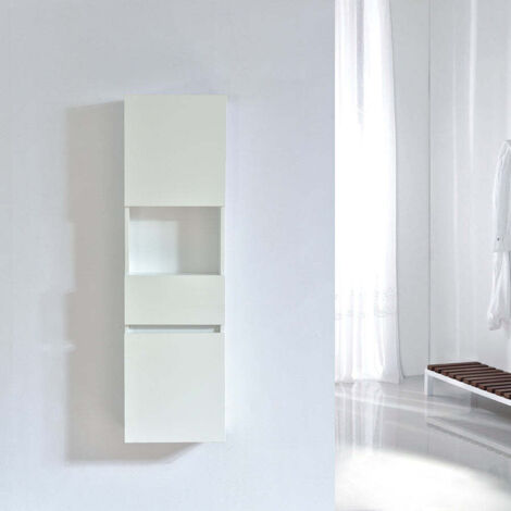Placard de rangement blanc ESSENTIEL 120cm pour studio et petite pièce ...