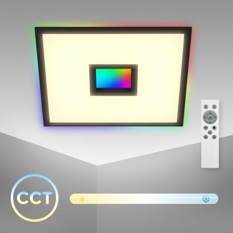 LED Panel mit Backlight dimmbar - 44,5x44,5 cm - Deckenlampe Büro flach ...