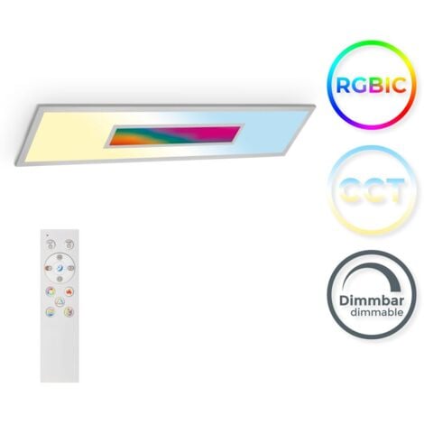 LED Panel Decke dimmbar - 100x25cm - Deckenleuchte flach 65mm 24W ...