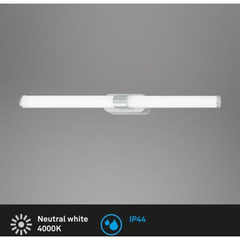 LED Spiegelleuchte 60 cm 8 W 4000 Kelvin 1040lm IP44 chrom Briloner