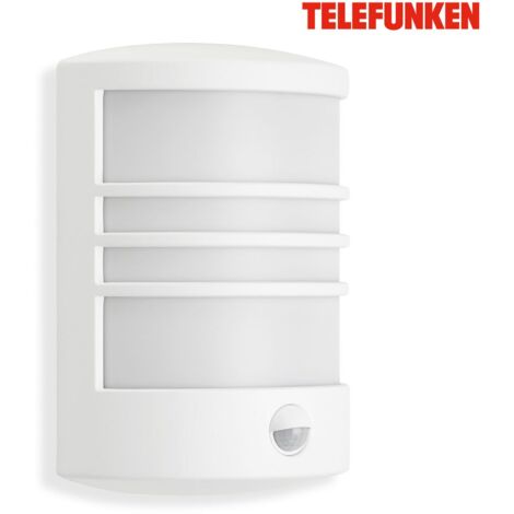 LED Außenleuchte Außenlampe IP44 12W weiß Metall-Kunststoff Telefunken