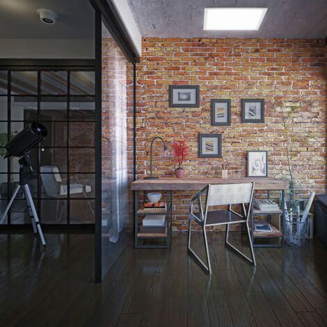 LED Panel 45x45 cm - 16W, 1400lm, dimmbar, Fernbedienung, CCT, RGB, weiß