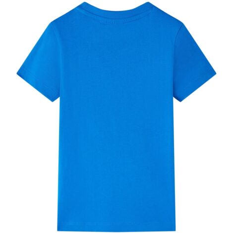Camiseta infantil azul chillón 104