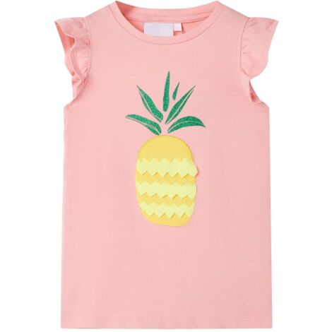 Camiseta infantil rosa 104
