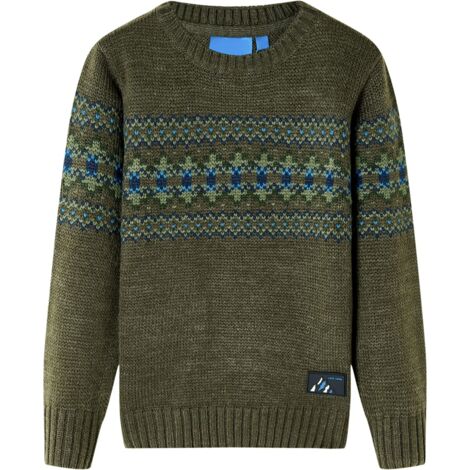 Jersey de punto infantil caqui 116