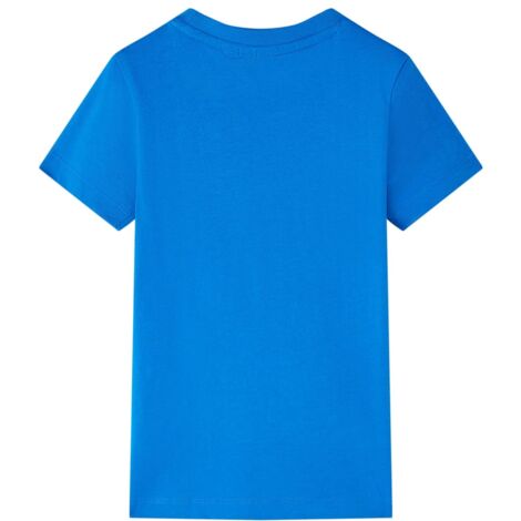 Camiseta infantil azul chillón 128