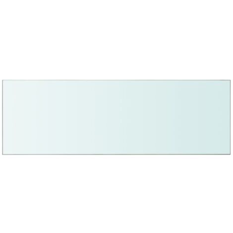 Panel de estante vidrio claro 90x30 cm