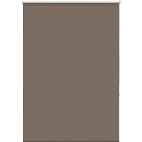 Estor Enrollable Opaco Color Café 115x150 cm Tela Ancho 110,7cm