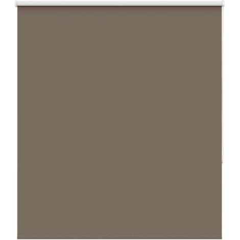 Estor Enrollable Opaco Color Café 120x150 cm Tela Ancho 116,6cm