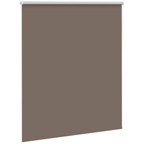 Estor Enrollable Opaco Color Café 120x150 cm Tela Ancho 116,6cm