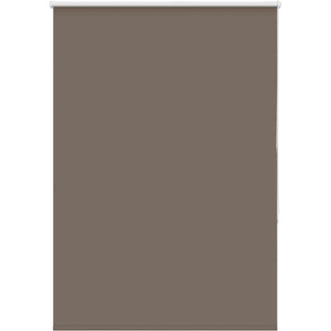 Estor Enrollable Opaco Color Café 90x130 cm Tela Ancho 85,7cm