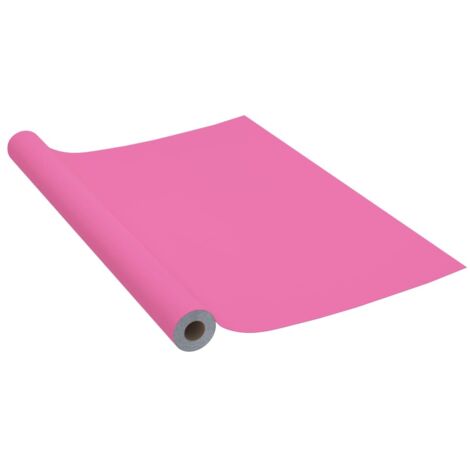 Láminas autoadhesivas muebles PVC rosa brillante 500x90 cm