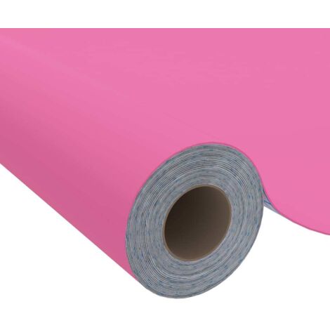 Láminas autoadhesivas muebles PVC rosa brillante 500x90 cm