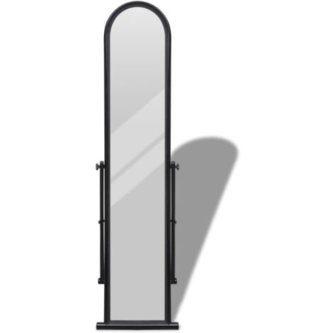 Espejo de pie de cuerpo entero negro