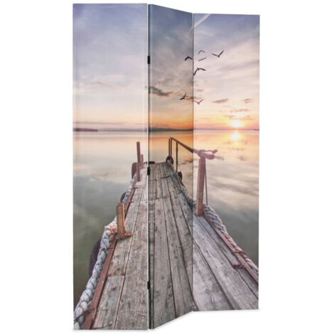 Biombo divisor plegable 120x170 cm lago
