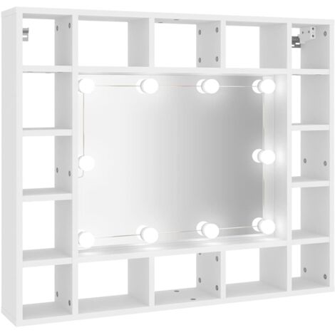 Mueble con espejo y LED 91x15x76,5 cm
