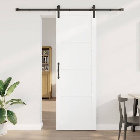 Puerta Deslizante Manual y negro 78 x 232 cm