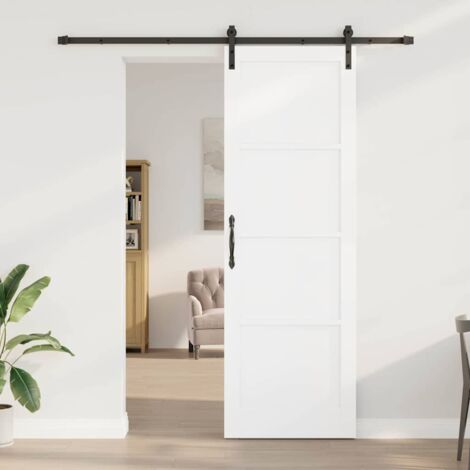 Puerta Deslizante Manual y negro 78 x 232 cm