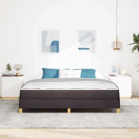 Cama tipo Box Spring Marrón 180 x 200 cm