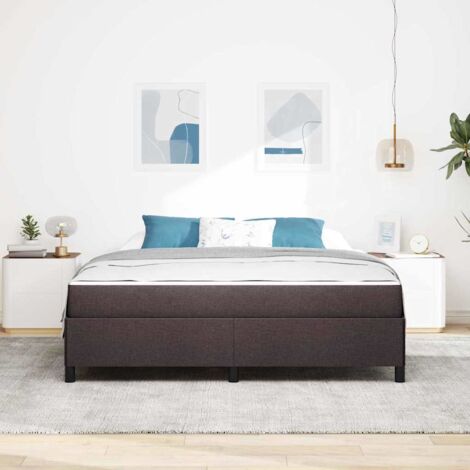 Cama tipo Box Spring Marrón 180 x 200 cm