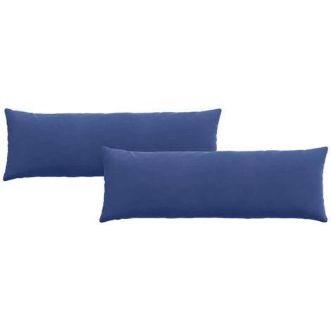 Cojines de sofá 2 pcs Azul Policía 120 x 40 cm Tela de pana
