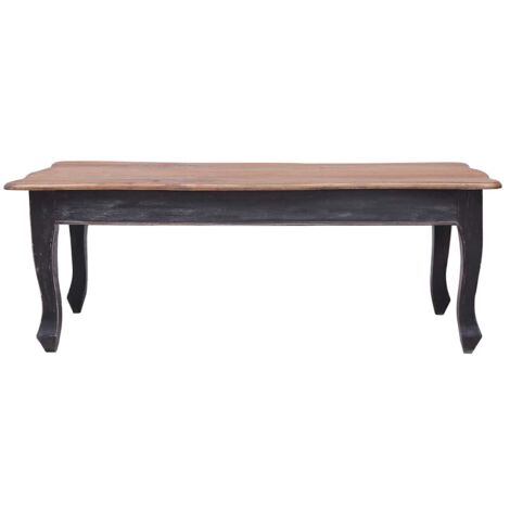 Mesa de centro de madera maciza de caoba negra 120x60x45 cm