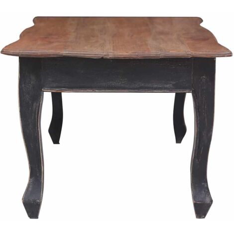 Mesa de centro de madera maciza de caoba negra 120x60x45 cm
