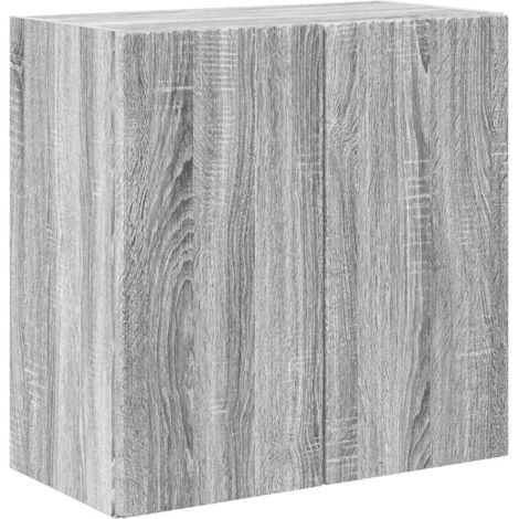 Mueble de TV Montado en la Pared Gris 59,5 x 31 x 60 cm
