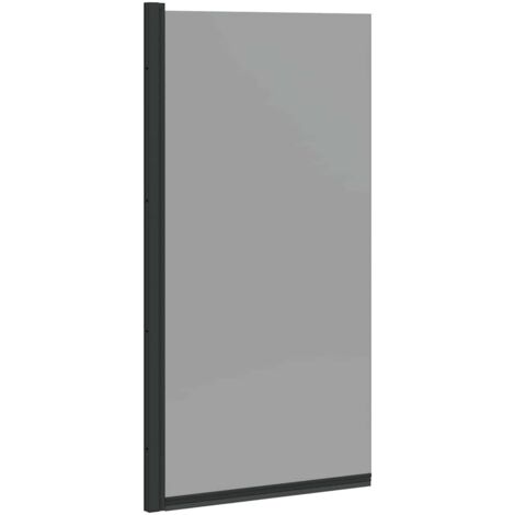 Pantalla de ducha de baño Manual Negro 68 x 130 cm Vidrio templado
