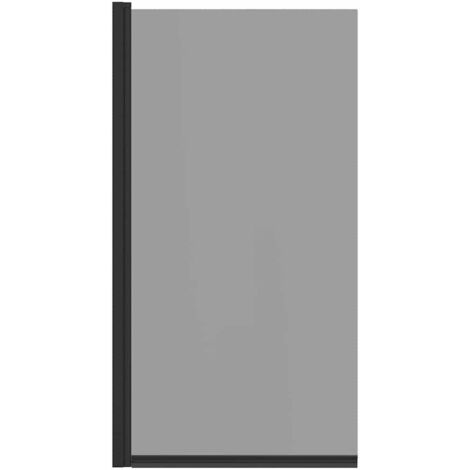 Pantalla de ducha de baño Manual Negro 68 x 130 cm Vidrio templado