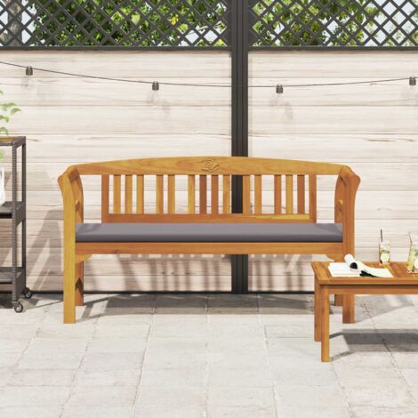 Banco con cojín Acabado de Aceite Natural 157 x 46 x 82,5 cm